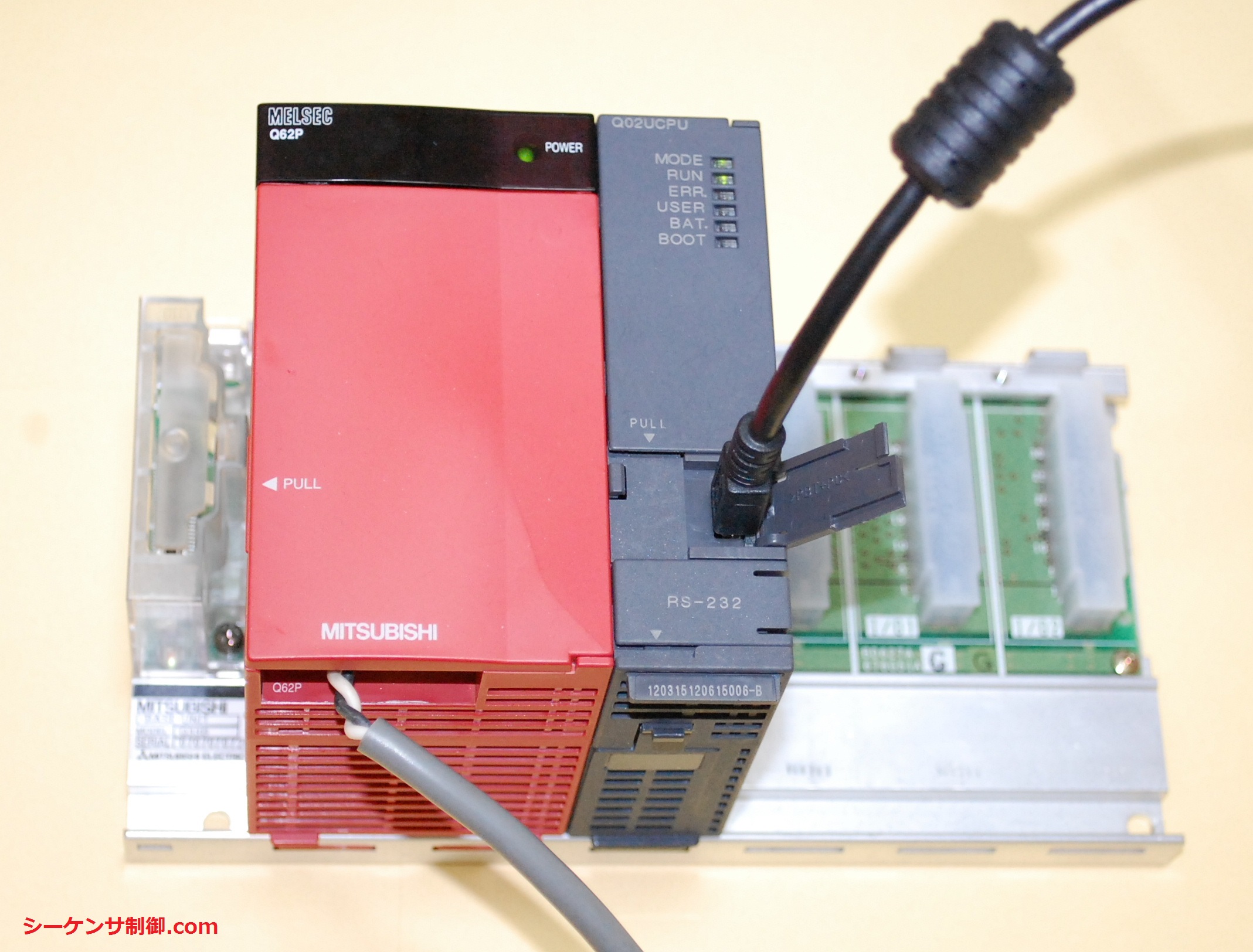 基礎編 三菱シーケンサ（QCPU) USBでパソコン(GX-Works2)に接続